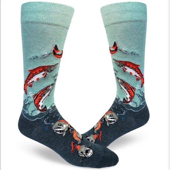 ModSocks | Underwear & Socks | Sockeye Salmon Novelty Dress Socks ...